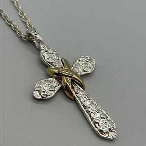 Premier Designs | Jewelry | Vintage Premiere Designs Silver Tone Cross ...